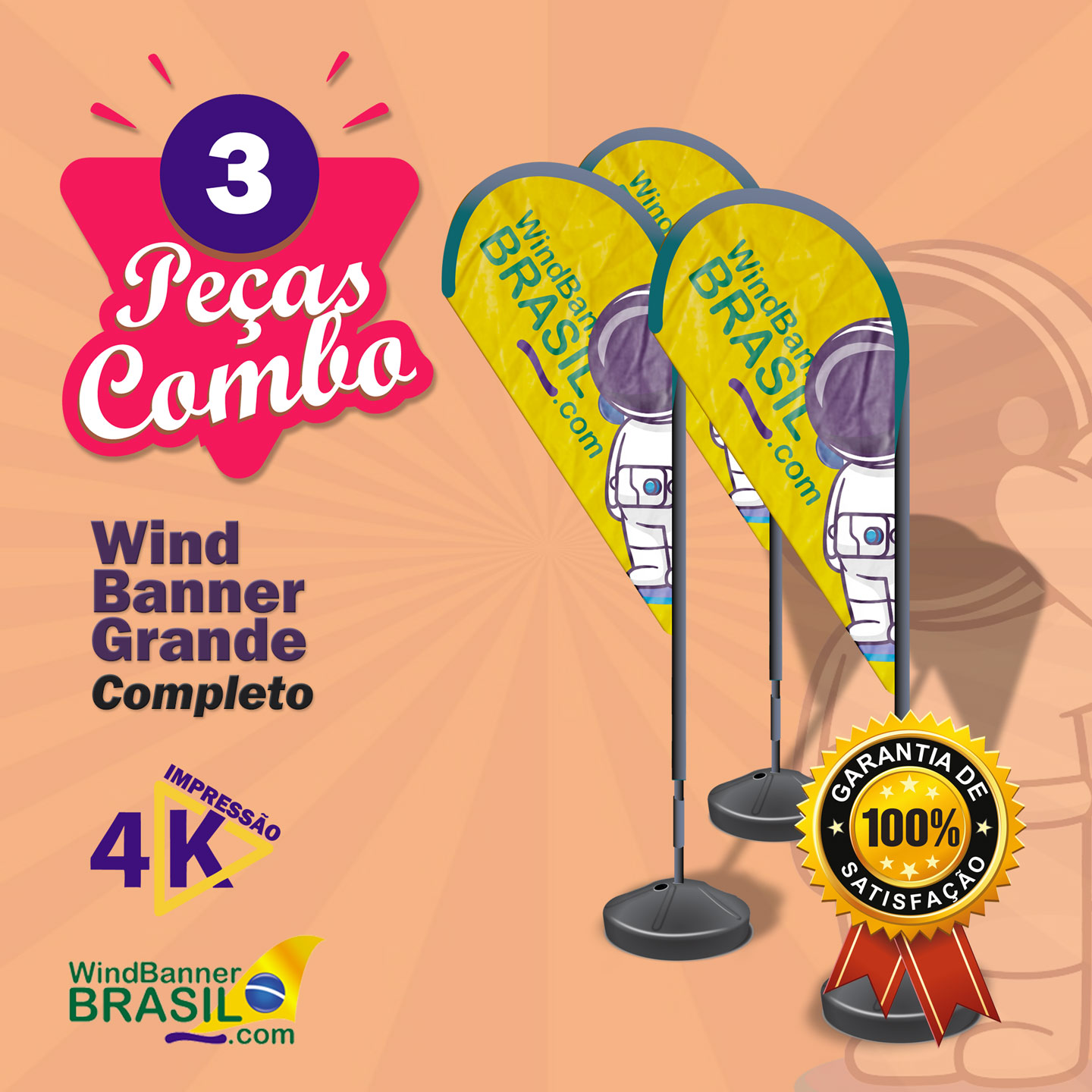Combos - Fabricação Wind Banner Personalizado RJ Brasil