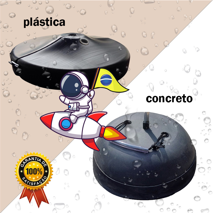 Bases para Wind Banner Concreto ou Plástica- Fabricação 😱