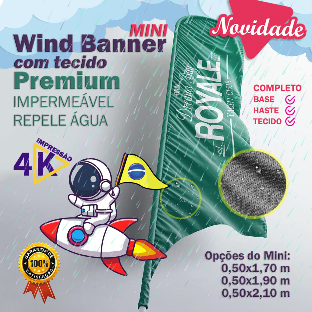 Combos - Fabricação Wind Banner Personalizado RJ mais barato do Brasil